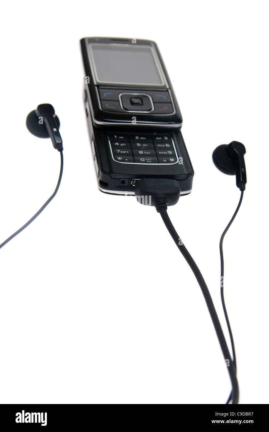 Mobile phone isolated on white background Stock Photo - Alamy