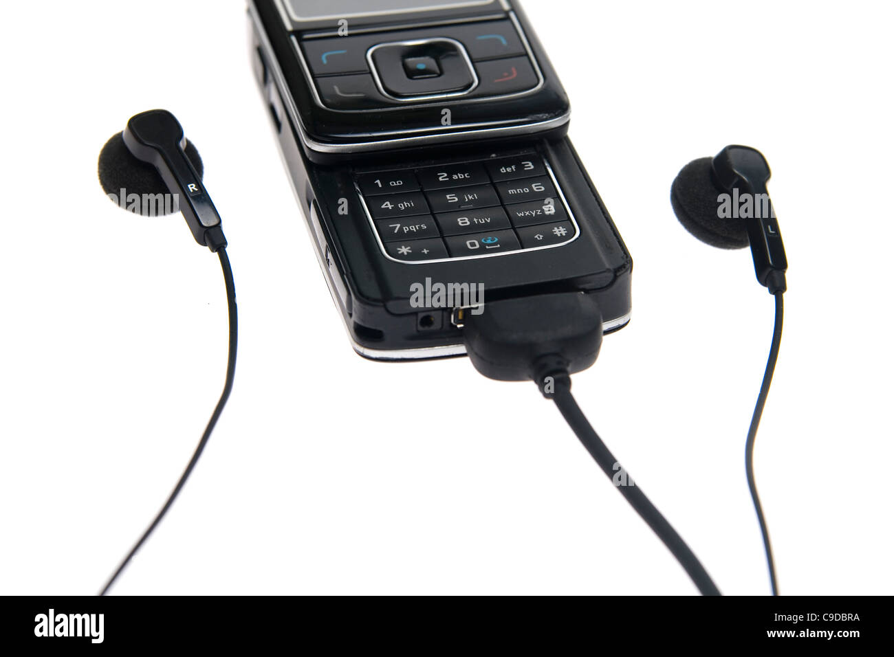 Mobile phone isolated on white background Stock Photo - Alamy