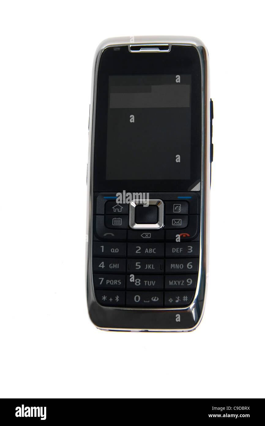 Mobile phone isolated on white background Stock Photo - Alamy