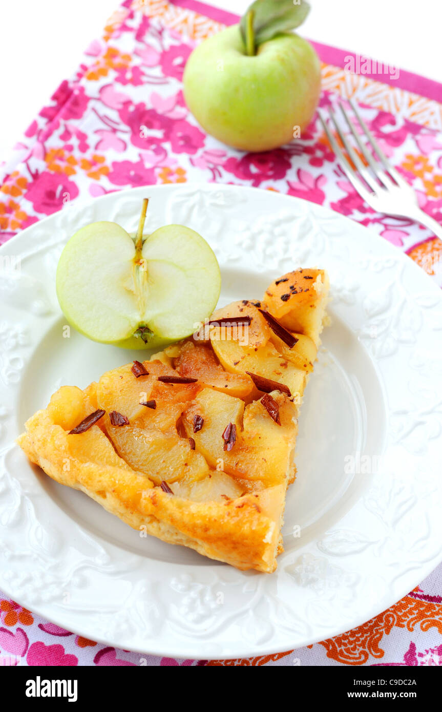 Slice of apple pie Stock Photo - Alamy