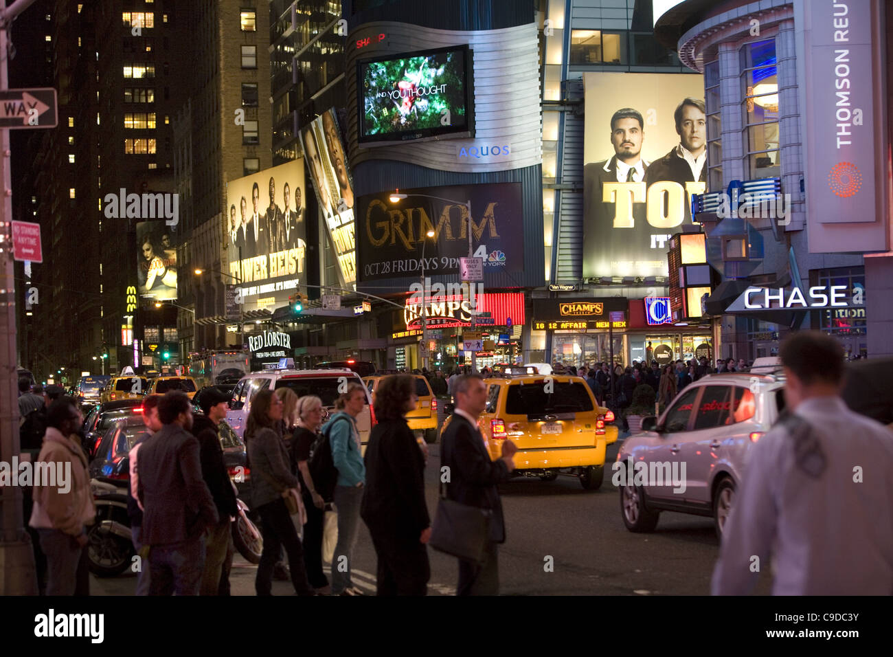 Times Square area in Manhattan Stock Photo - Alamy