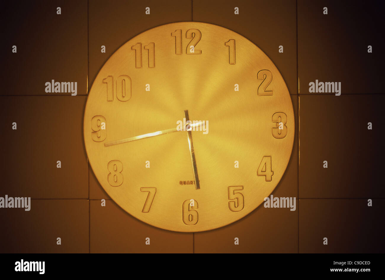 Close-up of a clock Stock Photo - Alamy