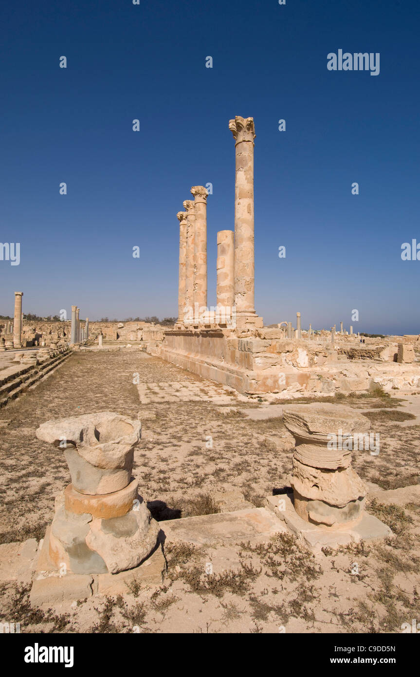 Ruins of buildings in an ancient Roman city, Sabratha, Tripolitania, Libya Stock Photo - Alamy