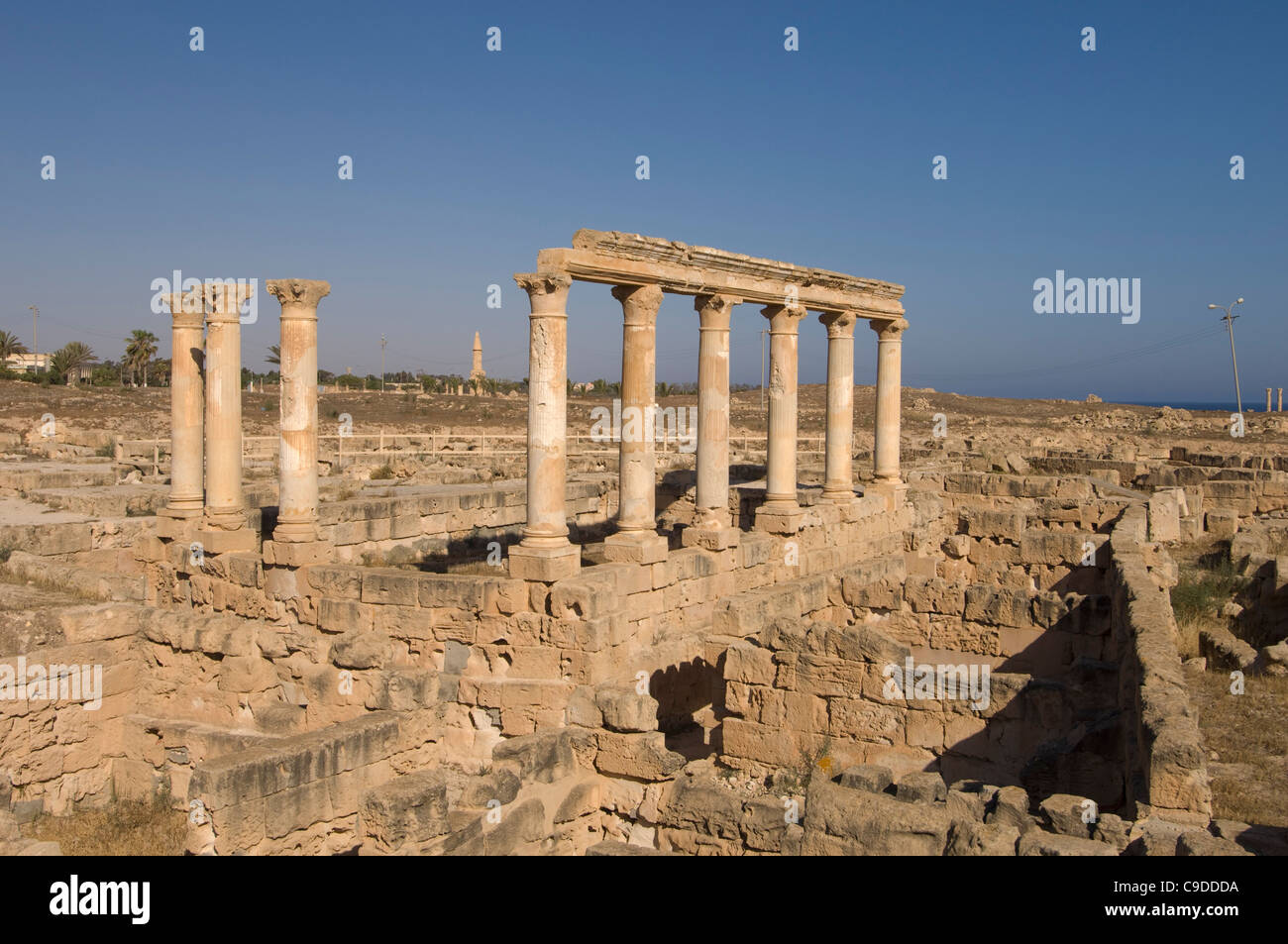 Ruins of buildings in an ancient Roman city, Sabratha, Tripolitania, Libya Stock Photo - Alamy