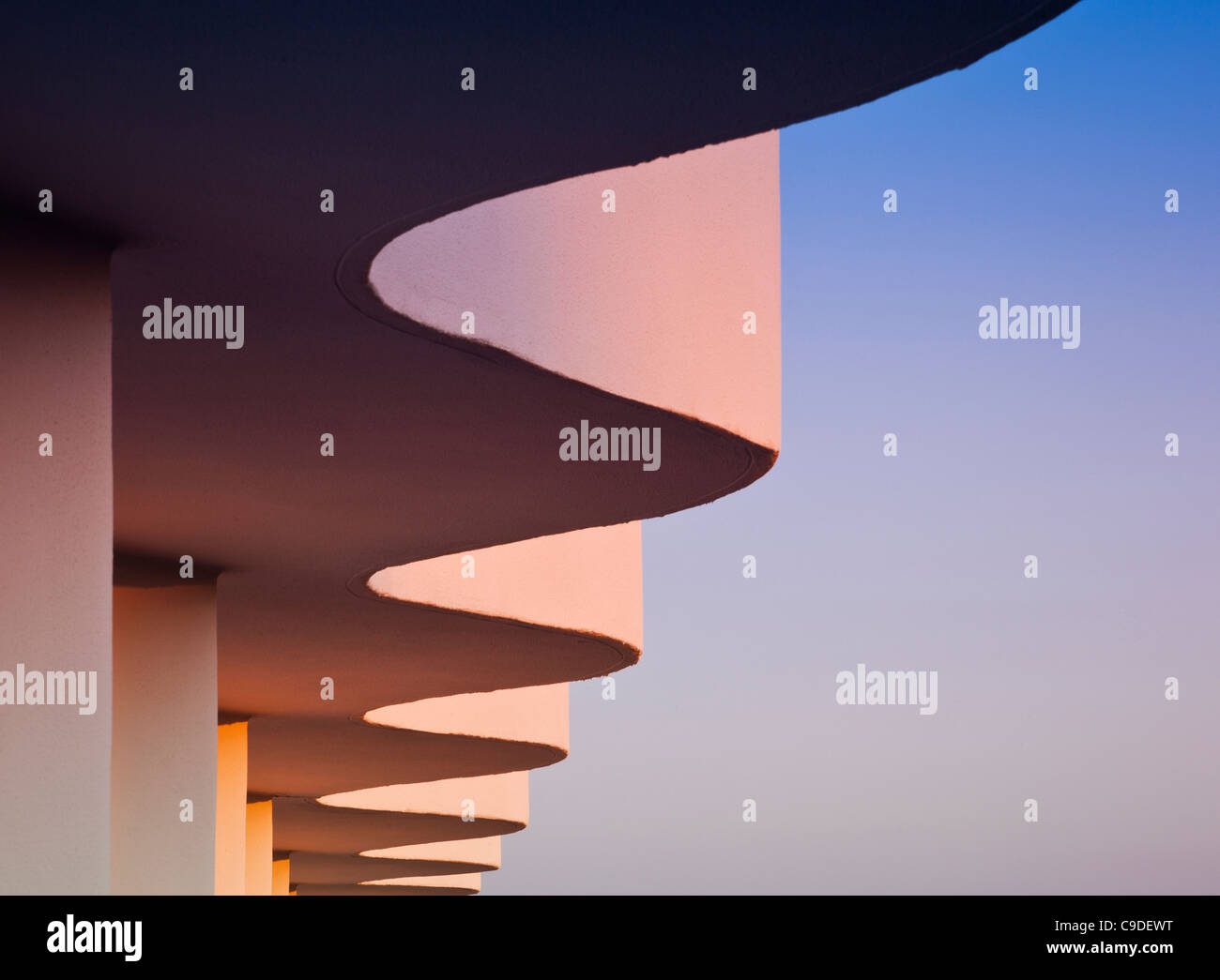 Balconies wavy hi-res stock photography and images - Alamy