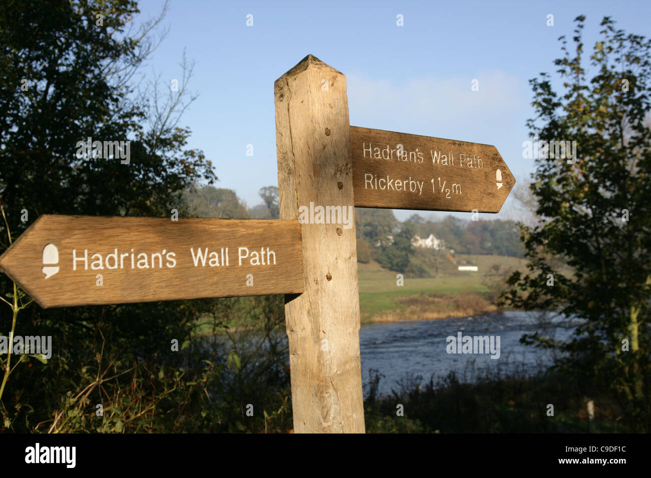 Hadrians wall sign hi-res stock photography and images - Alamy