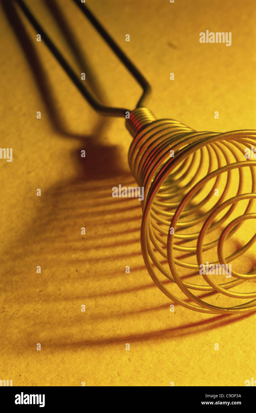 Close-up of a wire whisk Stock Photo - Alamy