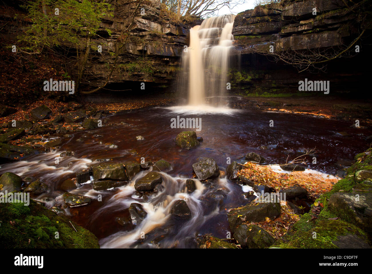 Gibson's Cave and Summerhill Falls, Bowlees Nature Reserve, Teesdale ...