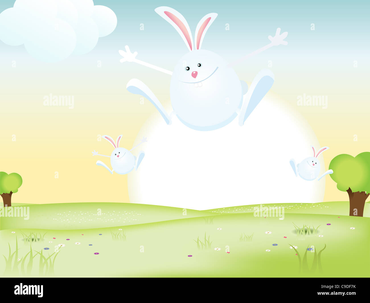 Bunnies in fields hi-res stock photography and images - Alamy