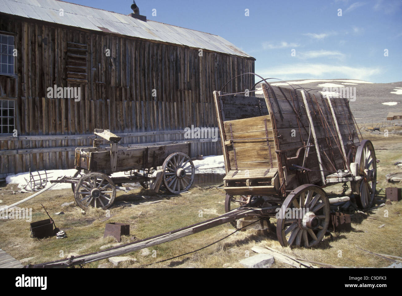 Old wooden wagons Stock Photo - Alamy