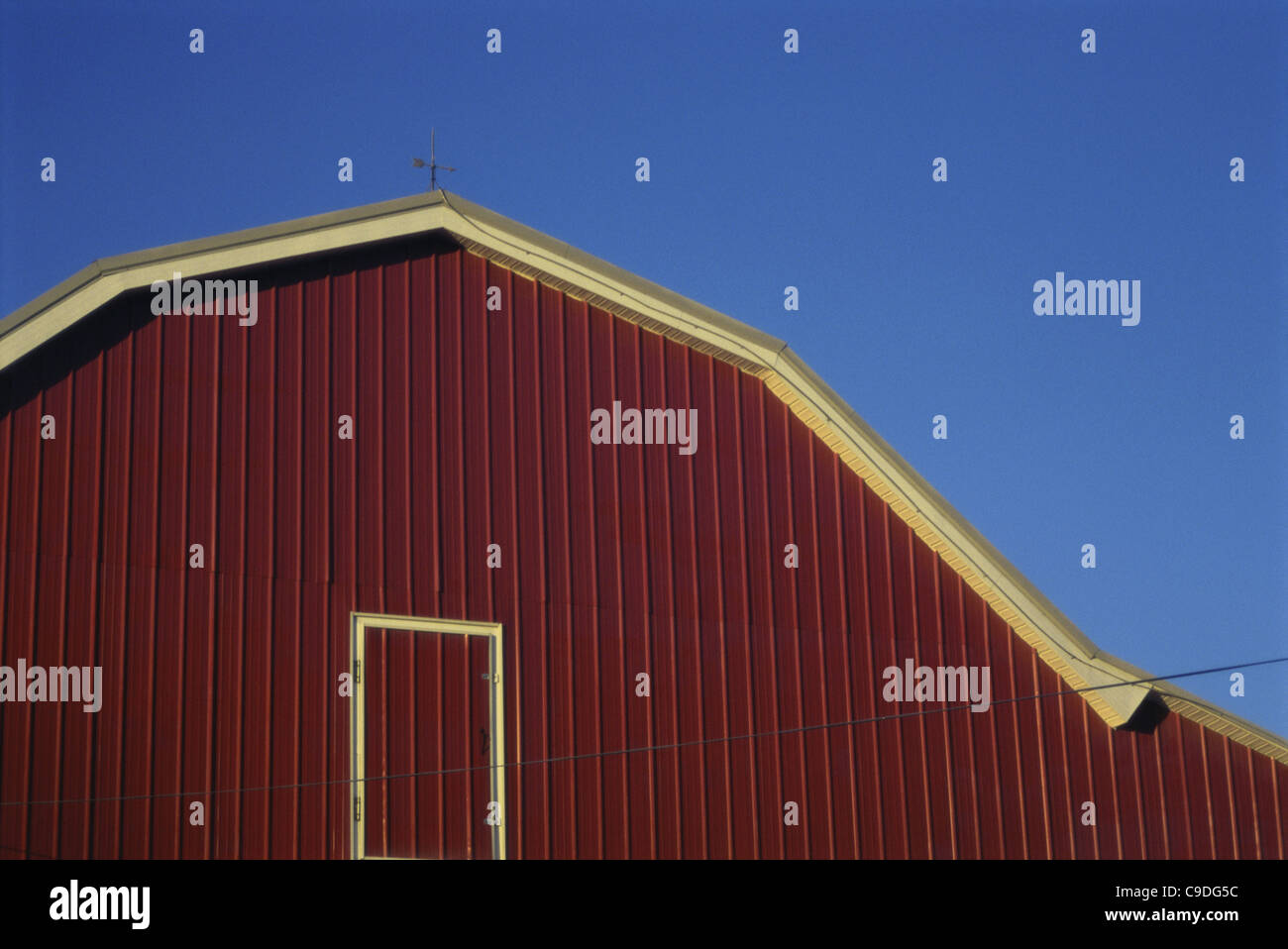 Facade of a barn Stock Photo - Alamy