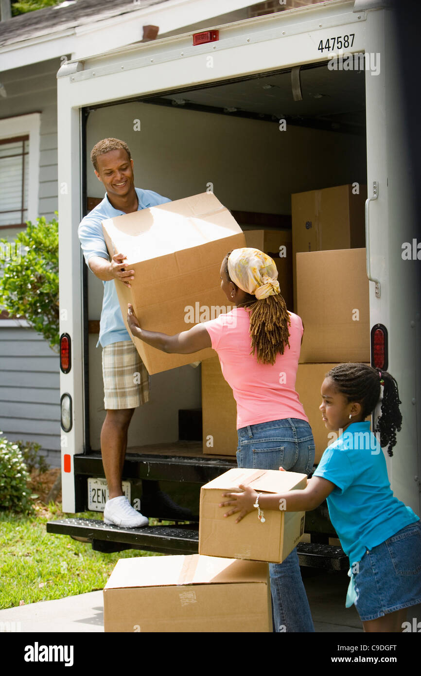 Family moving van african american hi-res stock photography and images ...