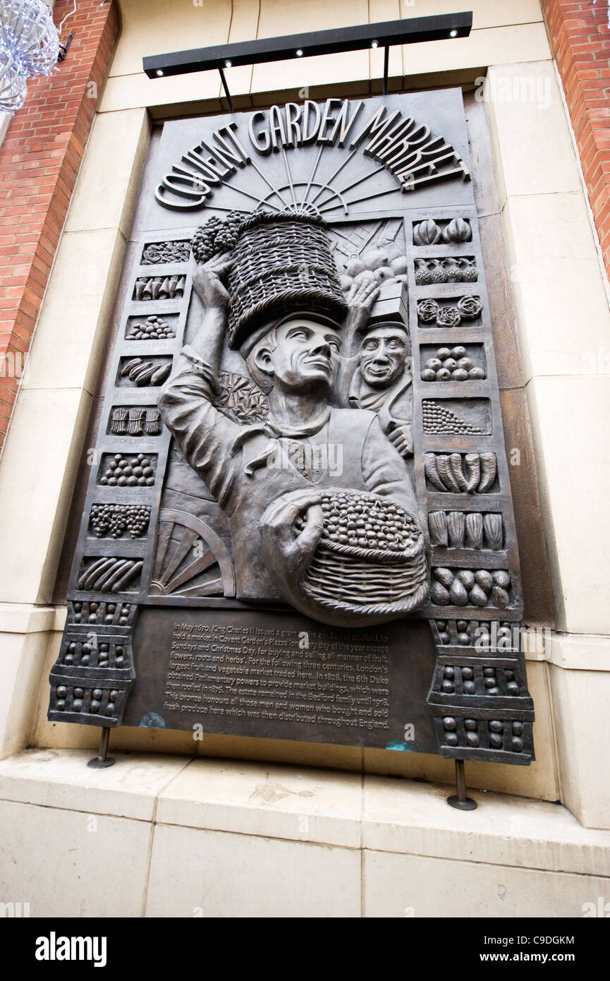 London Covent Garden plaque commemorating Act of 1670 when Charles 11 2 ...