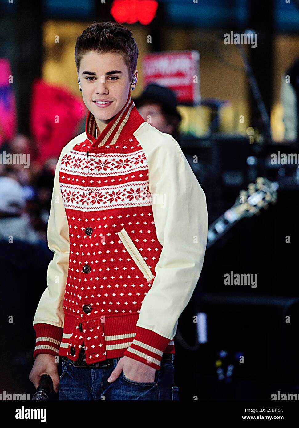 Justin Bieber on stage for NBC Today Show Concert with Justin Bieber ...