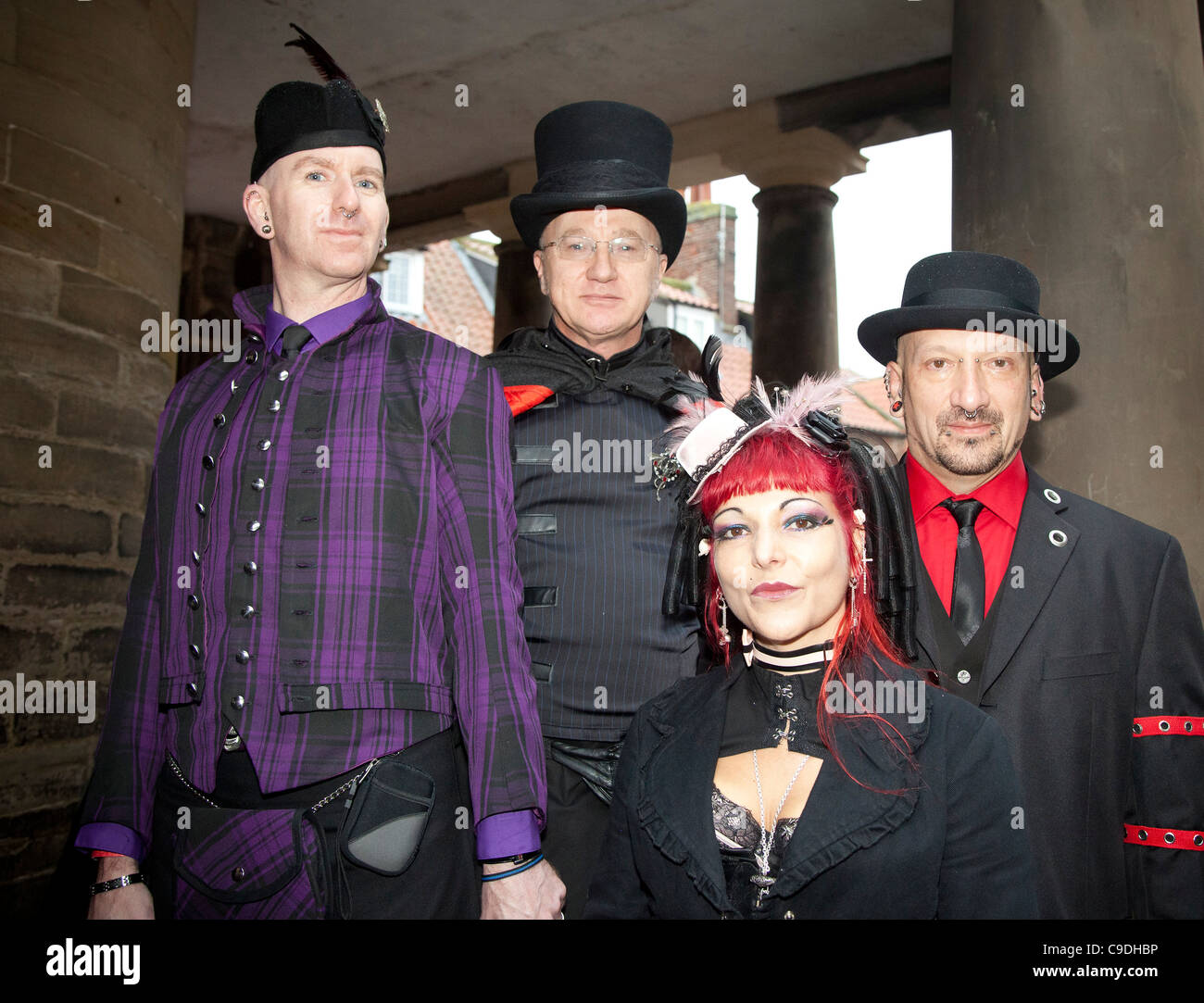 Goths at the Whitby Goth Festival, North Yorkshire Stock Photo - Alamy
