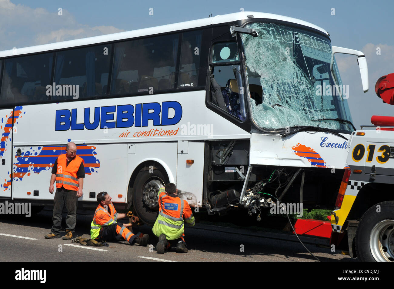 Coach crash, UK Stock Photo - Alamy