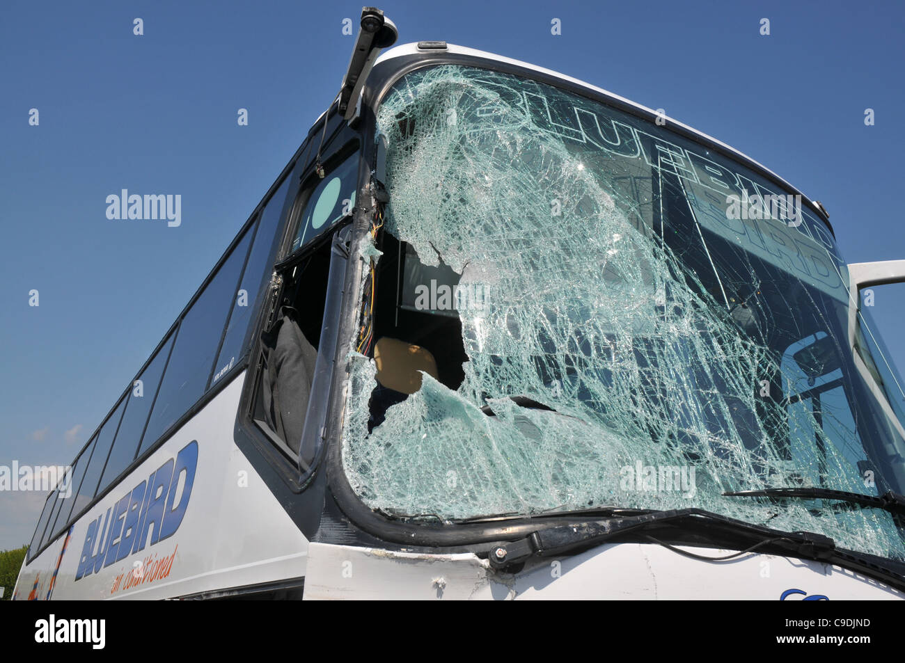 Coach crash, UK Stock Photo - Alamy