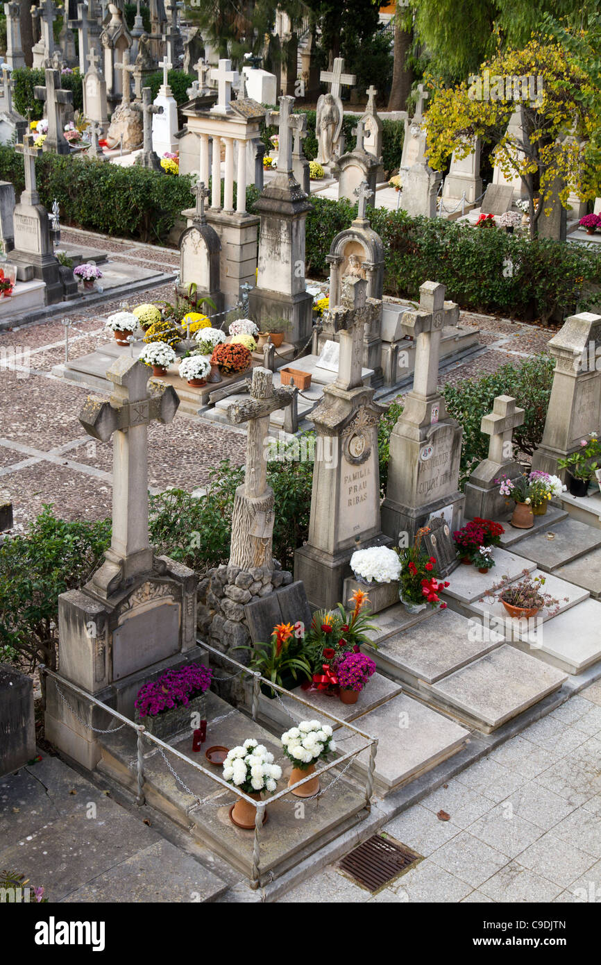 Cemetery in Palma de Majorca Mallorca Balearic Spain Stock Photo - Alamy