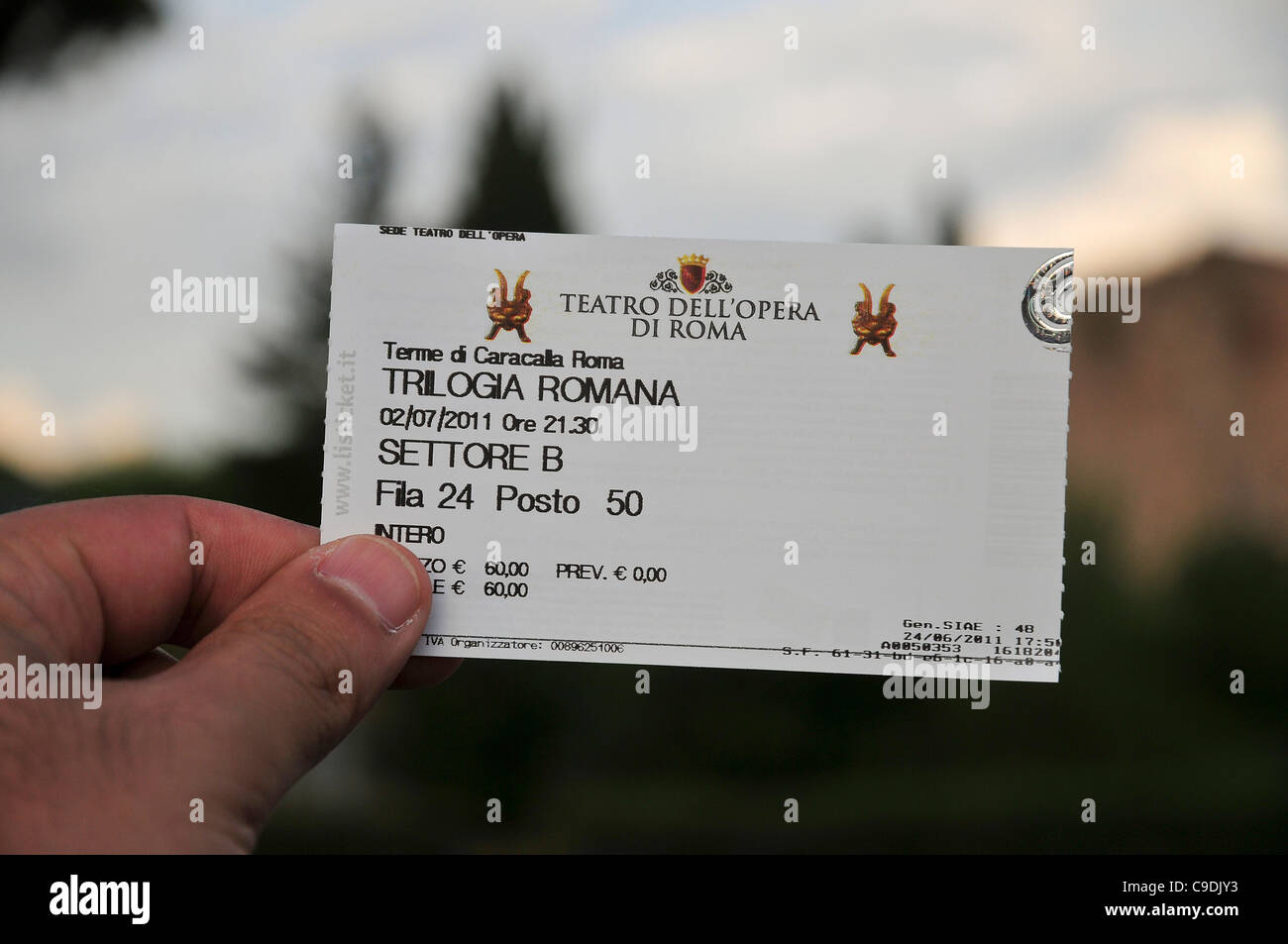 Rome, Italy ticket to an Outdoor concert "The Roman Trilogy" at The ...