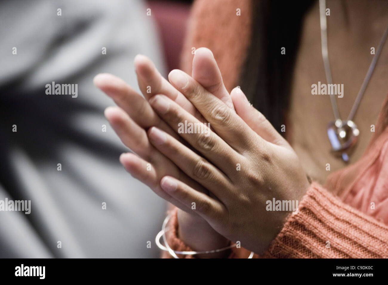 Close up on hands unknown hi-res stock photography and images - Alamy