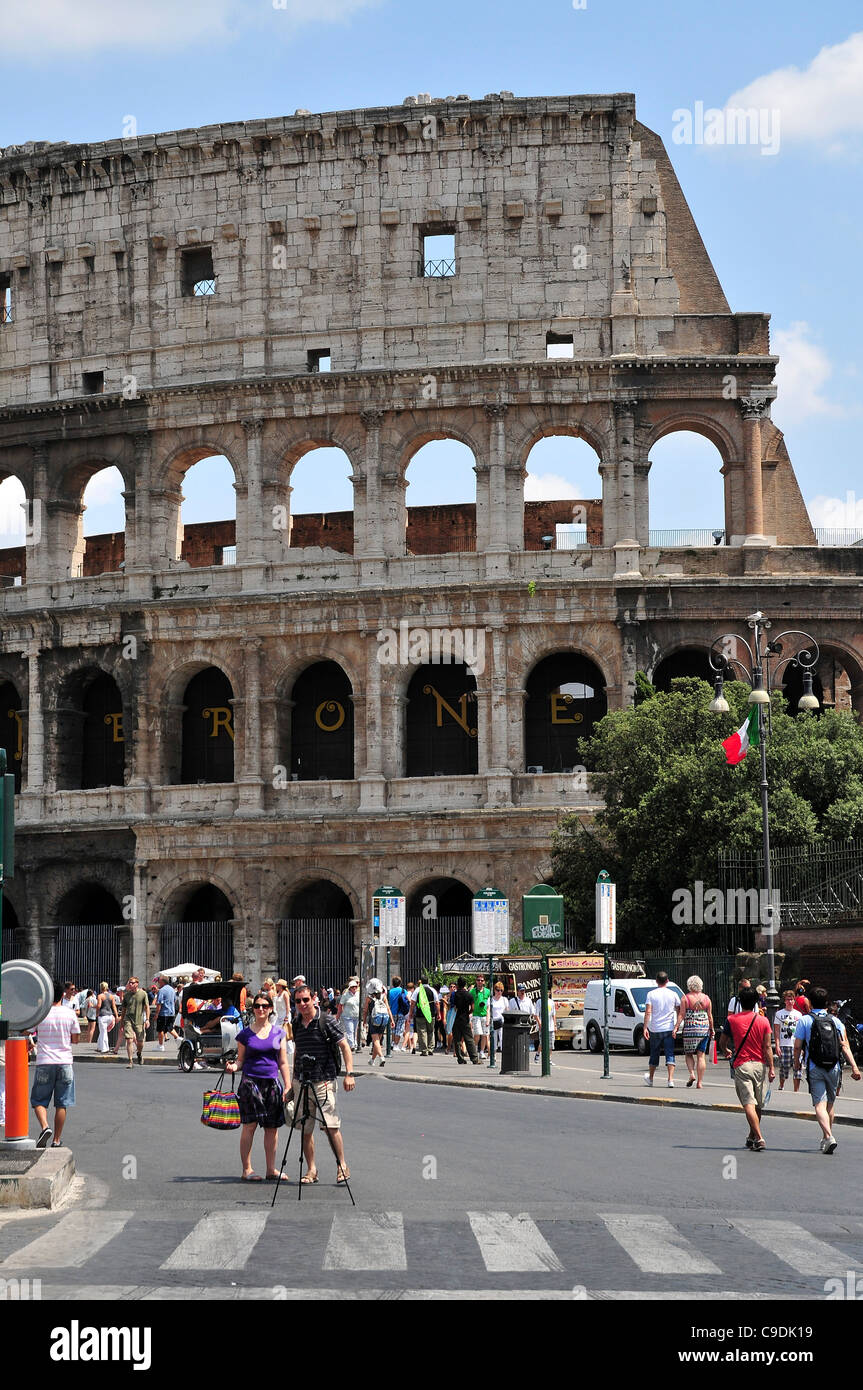 Italy, Rome, Exterior of The Colosseum Stock Photo - Alamy