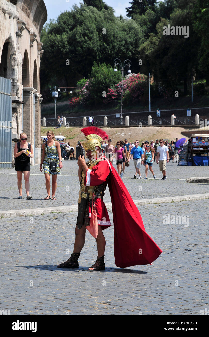 Italy, Rome, Roman soldiers at The Colosseum Stock Photo - Alamy
