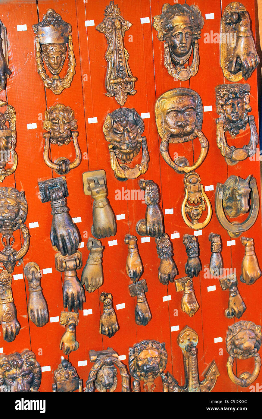 Old knocks of iron in Crete island, Greece Stock Photo - Alamy