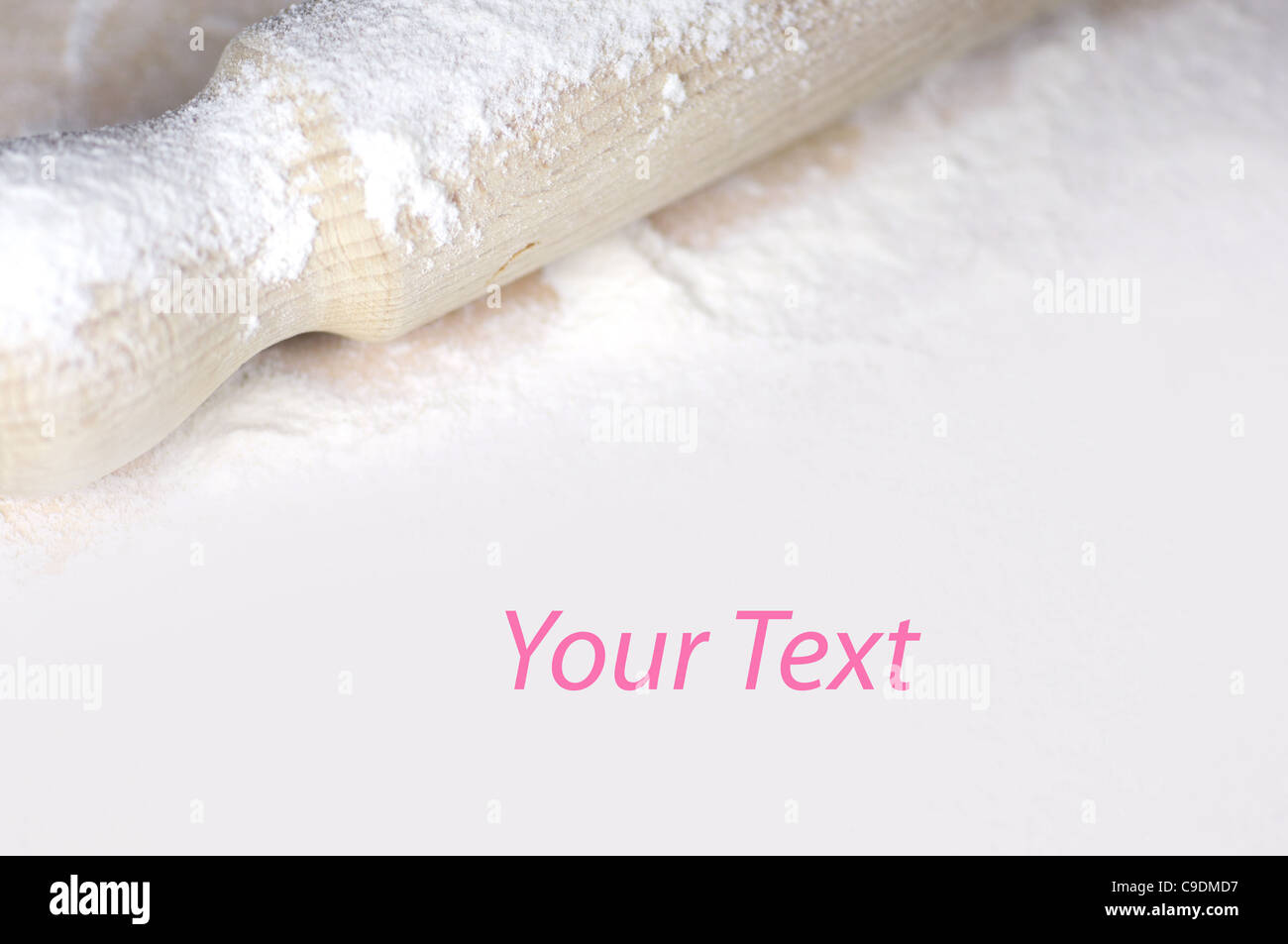 rolling pin with flour Stock Photo - Alamy