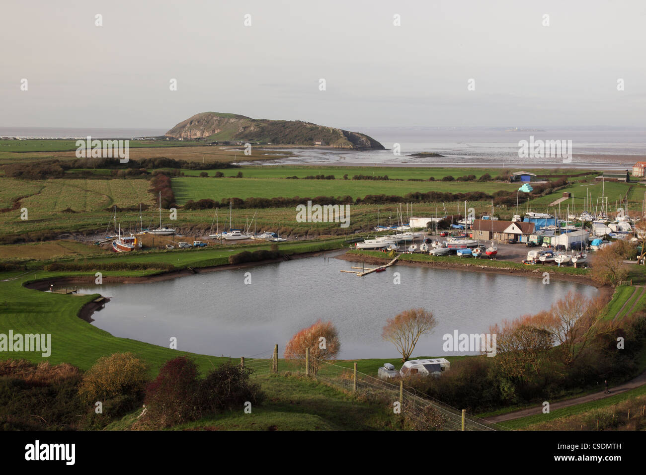 View from Uphill, Weston Super Mare, Somerset, England, UK Stock Photo ...