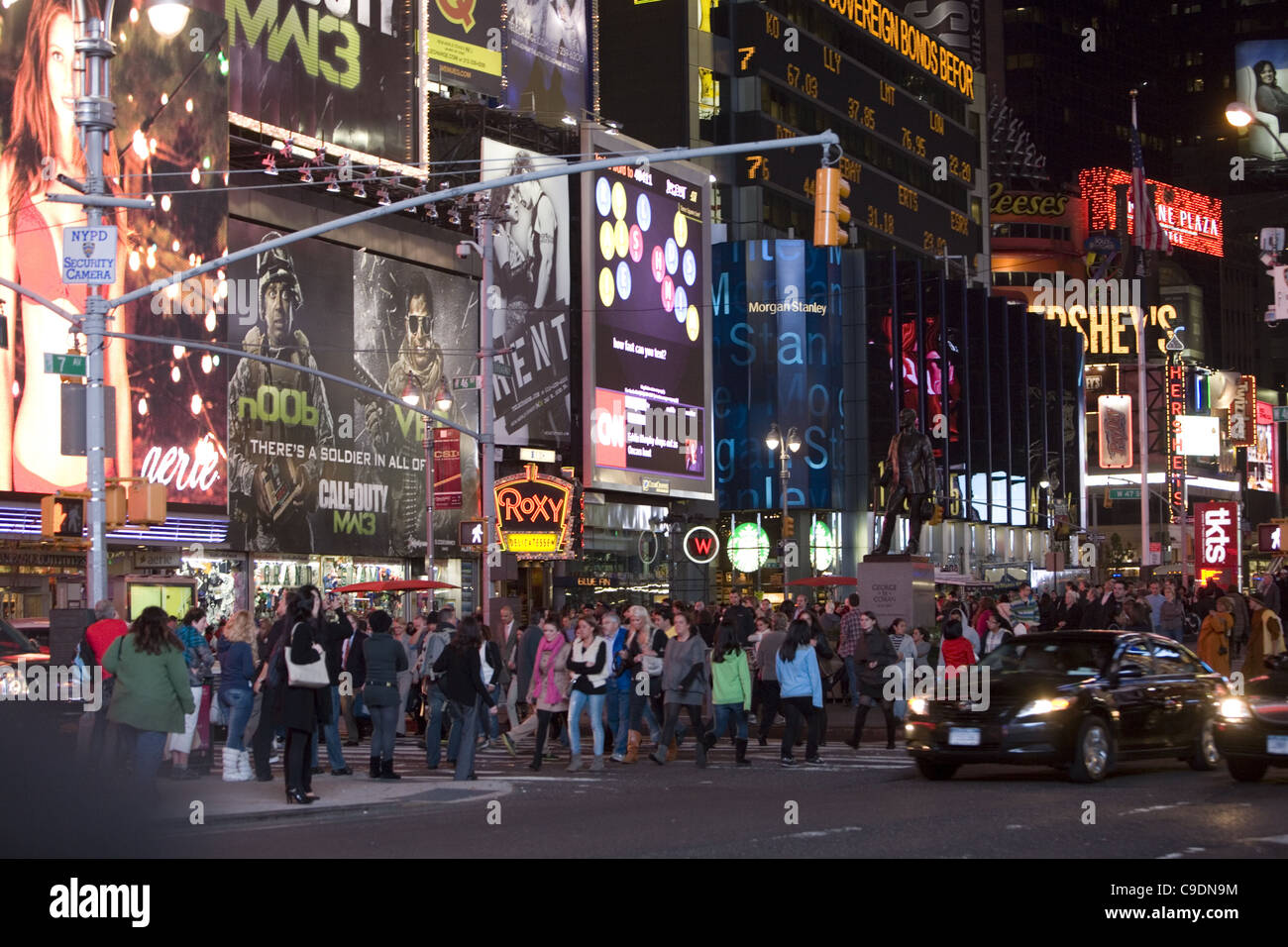 Times Square area in Manhattan Stock Photo - Alamy
