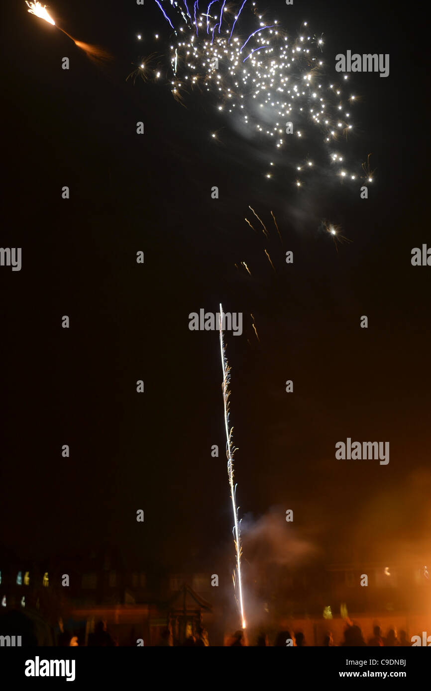 fireworks capture with long exposure Stock Photo - Alamy