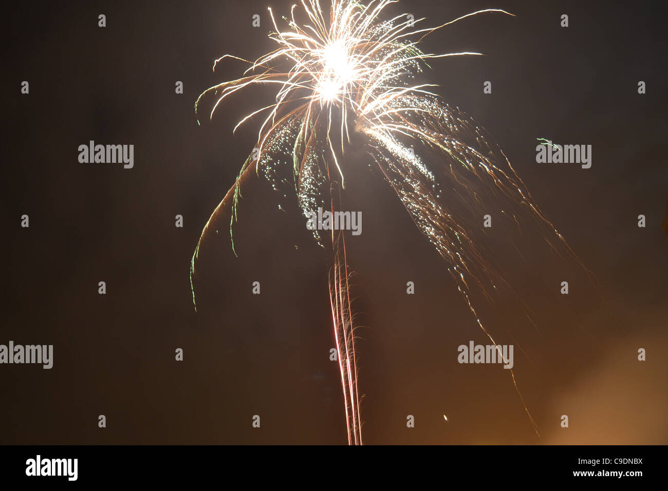 fireworks capture with long exposure Stock Photo - Alamy