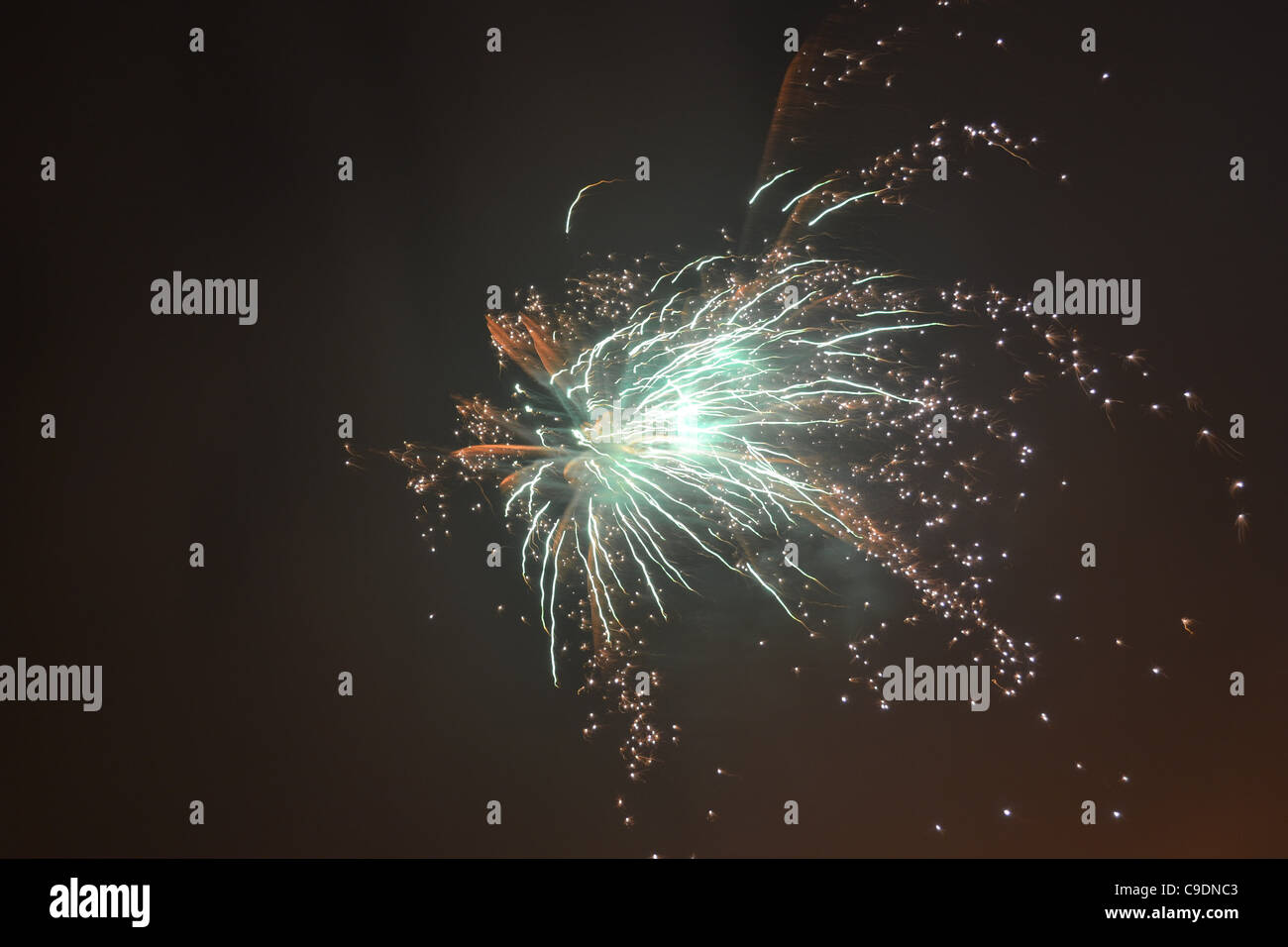 fireworks capture with long exposure Stock Photo - Alamy