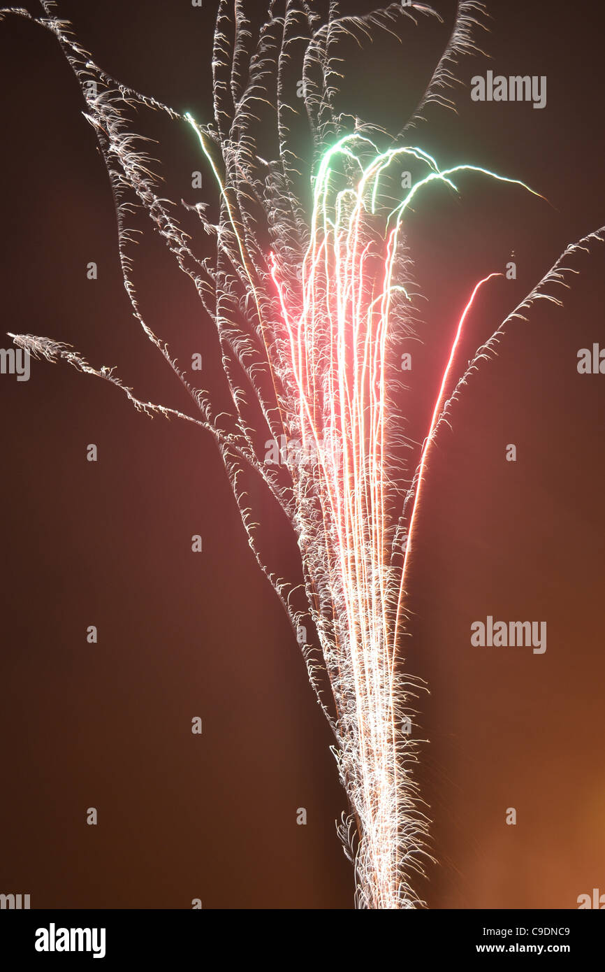 fireworks capture with long exposure Stock Photo - Alamy