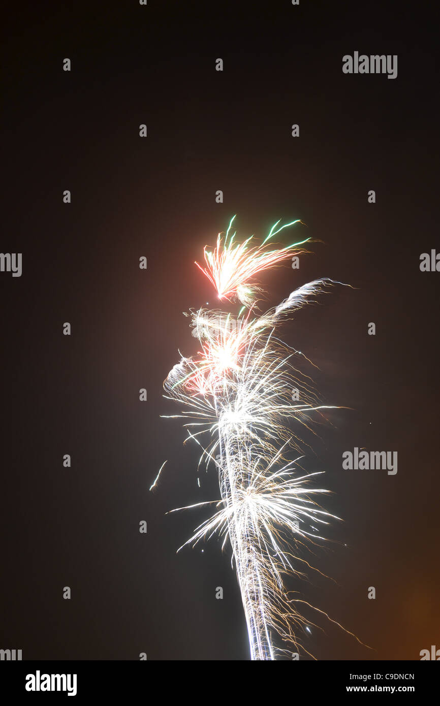 fireworks capture with long exposure Stock Photo - Alamy