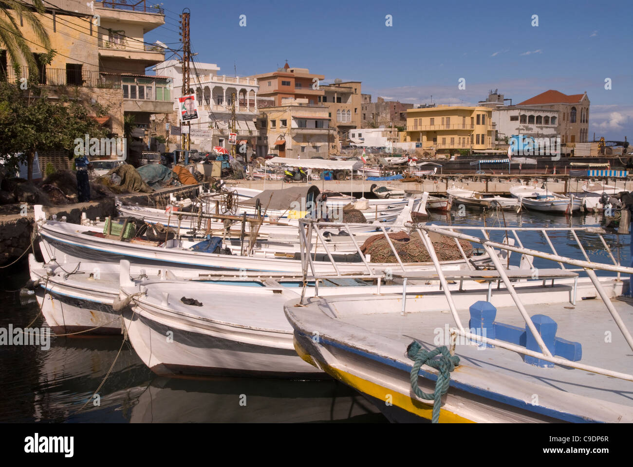 General view of the port of Tyre, southern Lebanon Stock Photo - Alamy