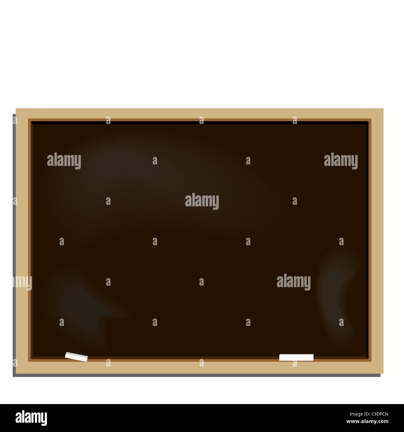 Realistic illustration school blackboard - vector Stock Photo - Alamy