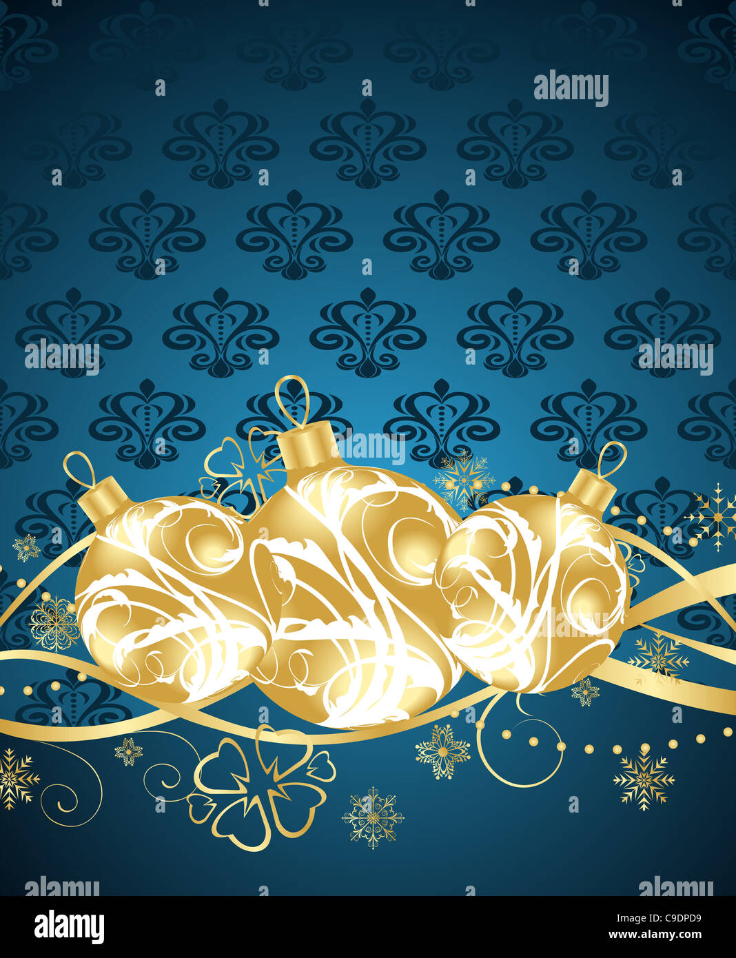 Illustration beautiful Christmas background - vector Stock Photo - Alamy