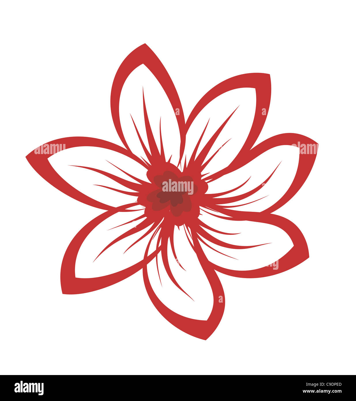 Illustration of beautiful flower. Vector Stock Photo - Alamy
