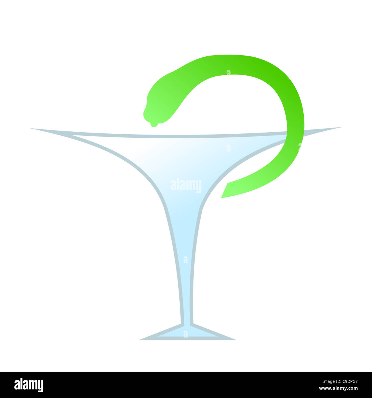 Vector illustration of caduceus medical sign Stock Photo - Alamy