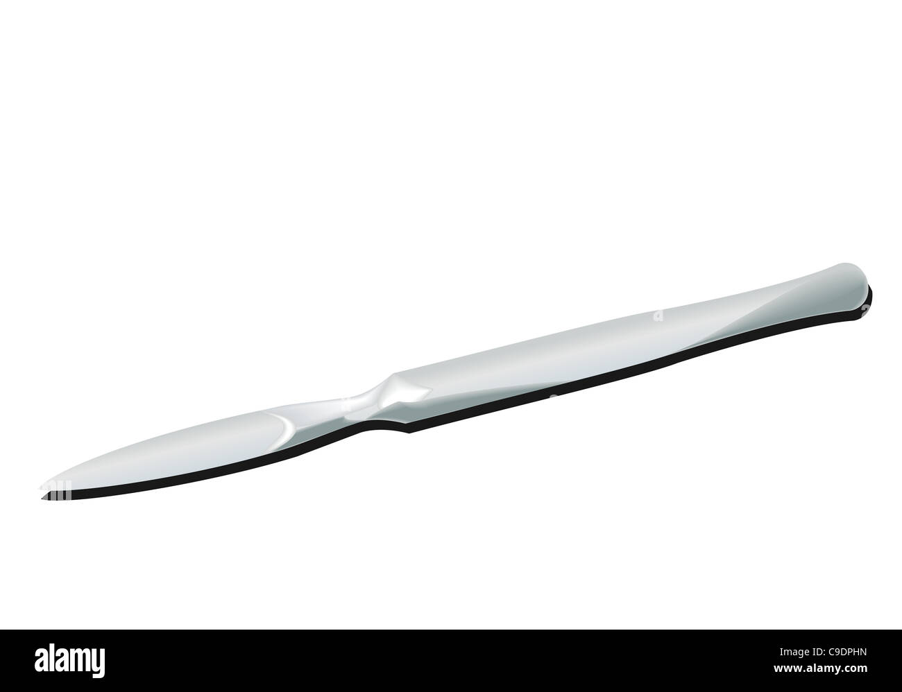 Realistic vector scalpel isolated on a white background Stock Photo - Alamy