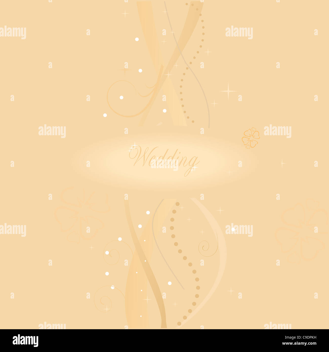 Beige wedding invitation card hi-res stock photography and images - Alamy