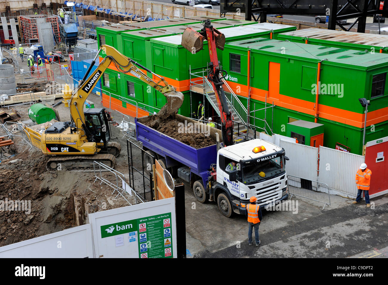 Building site under construction in northwest London Stock Photo - Alamy