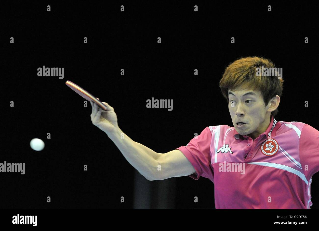ExCel, LONDON, UK, Thursday 24/11/2011. Wong Chun Ting (Hong Kong ...
