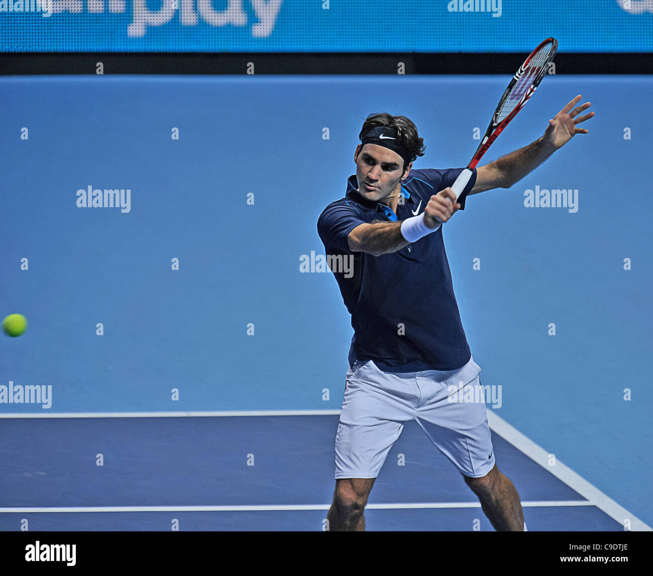 Roger federer forehand hi-res stock photography and images - Alamy