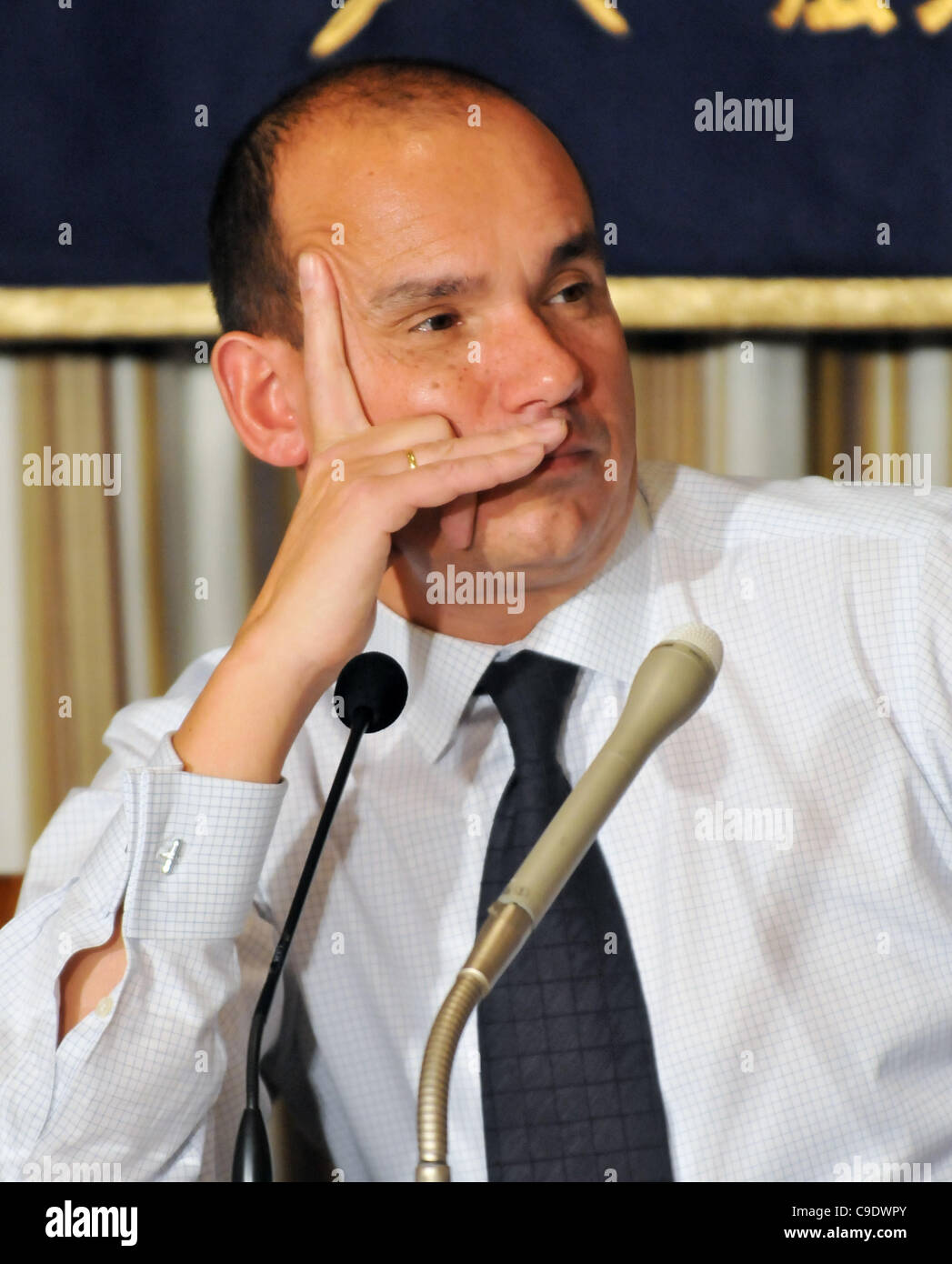 Tokyo, Japan, November 25, 2011 : Michael C. Woodford, former president ...