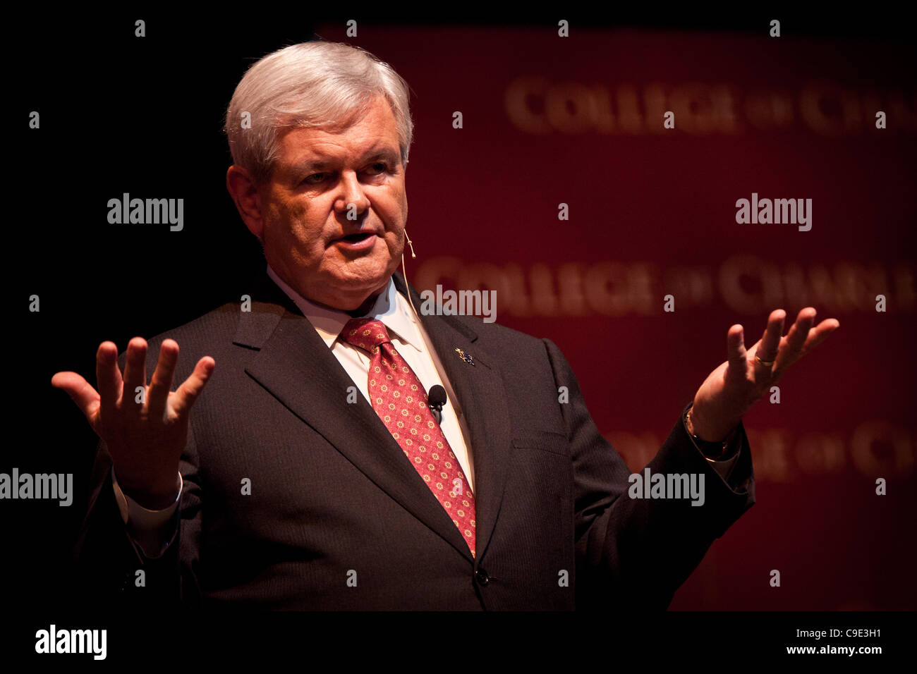 Republican Presidential Candidate Newt Gingrich At A Townhall Meeting