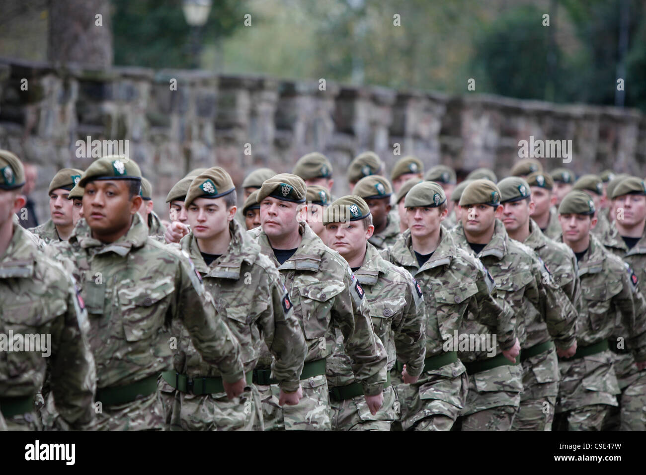 29/11/2011. Soldiers from the 3rd Battalion Mercian Regiment in ...
