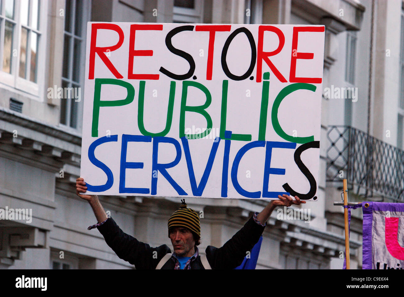 Public service protest uk hi-res stock photography and images - Alamy