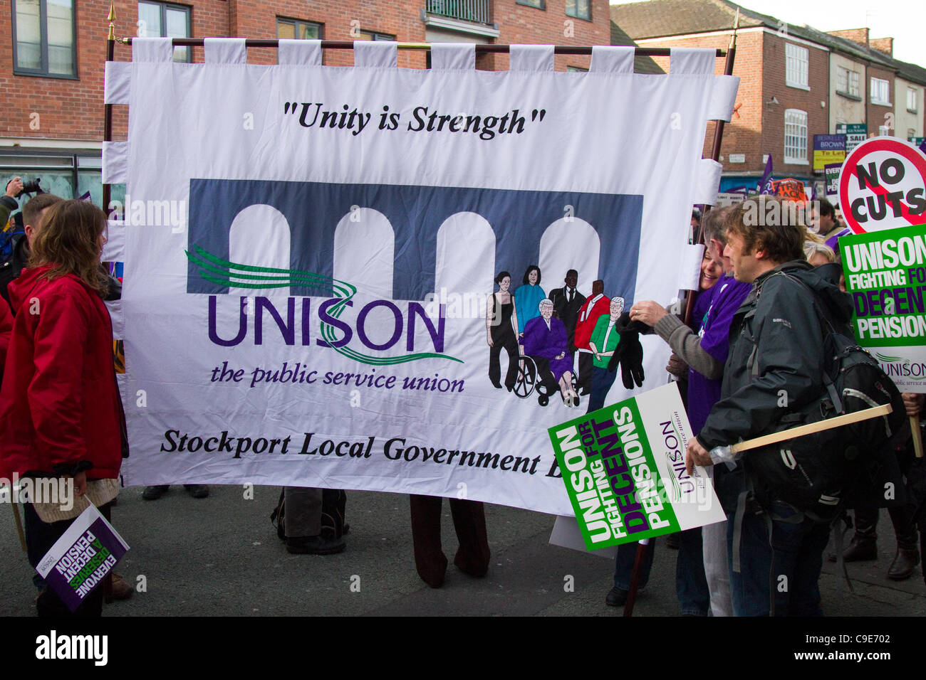 Unison strikers hi-res stock photography and images - Alamy